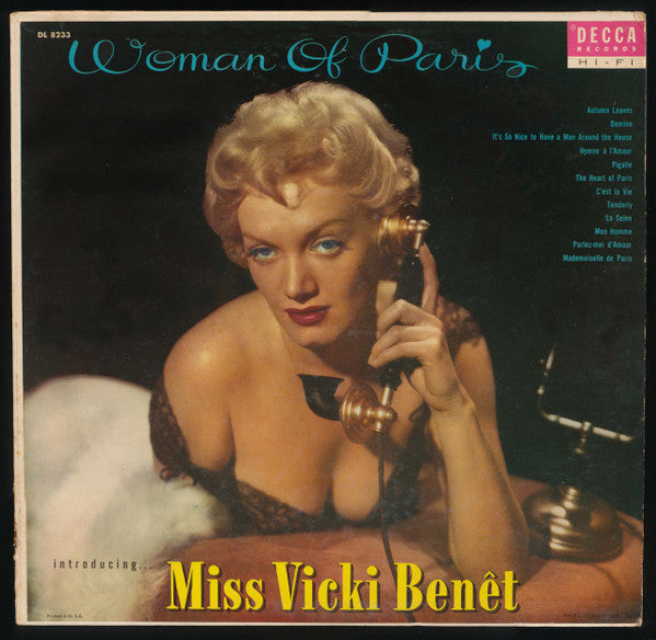 Buy Miss Vicki Benet* : Woman Of Paris (LP, Album) Online for a great price – The Turntable Store