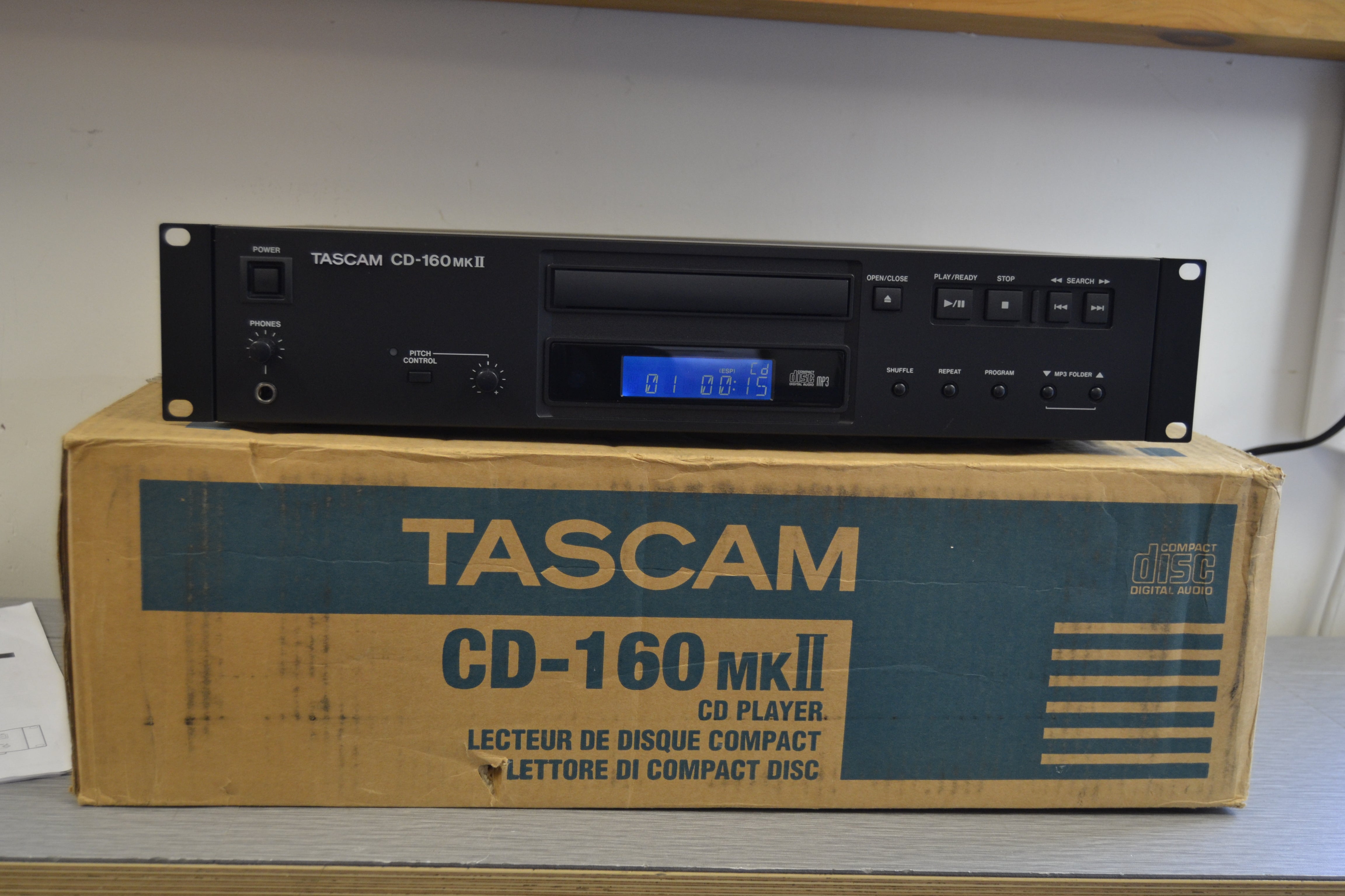Tascam CD-160 MKII Professional CD Player * Box * Remote * Manual – The Turntable Store