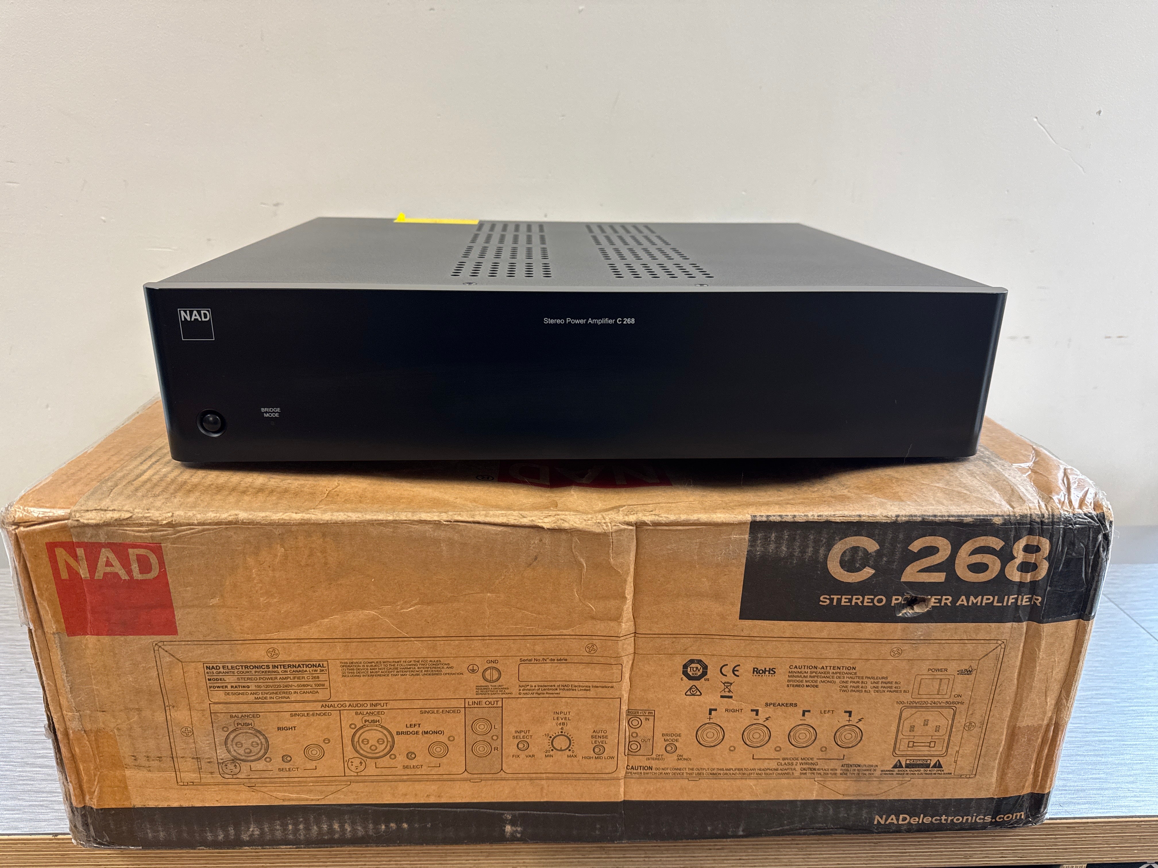 NAD C268 Stereo Power Amplifier * Box – The Turntable Store
