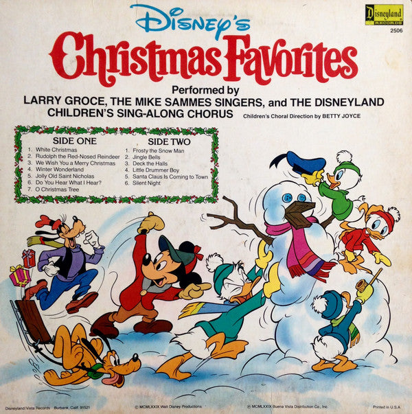 Buy Larry Groce, Mike Sammes Singers And The Disneyland Children's Sing ...