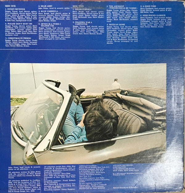 Buy John Prine : Sweet Revenge (LP, Album, RP, SP) Online for a great ...