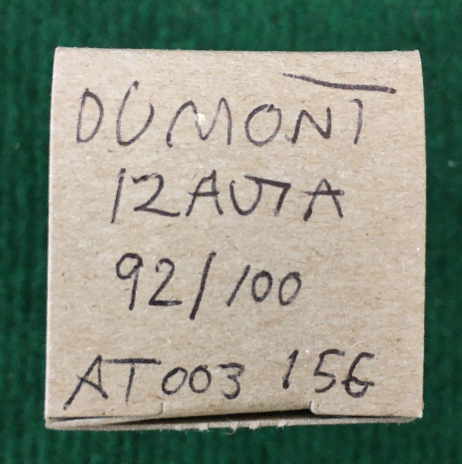 Dumont * 12AU7A Tube * Tested 92/100 – The Turntable Store
