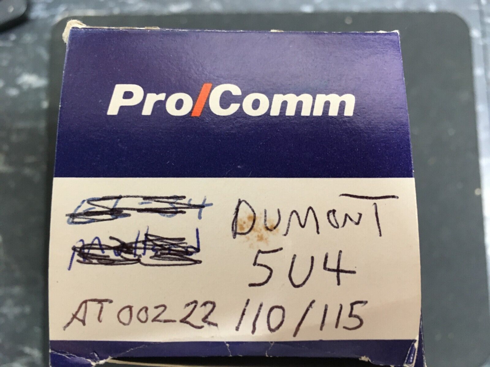 DUMONT * 5U4 Rectifier Tube * Tested 110/115 – The Turntable Store