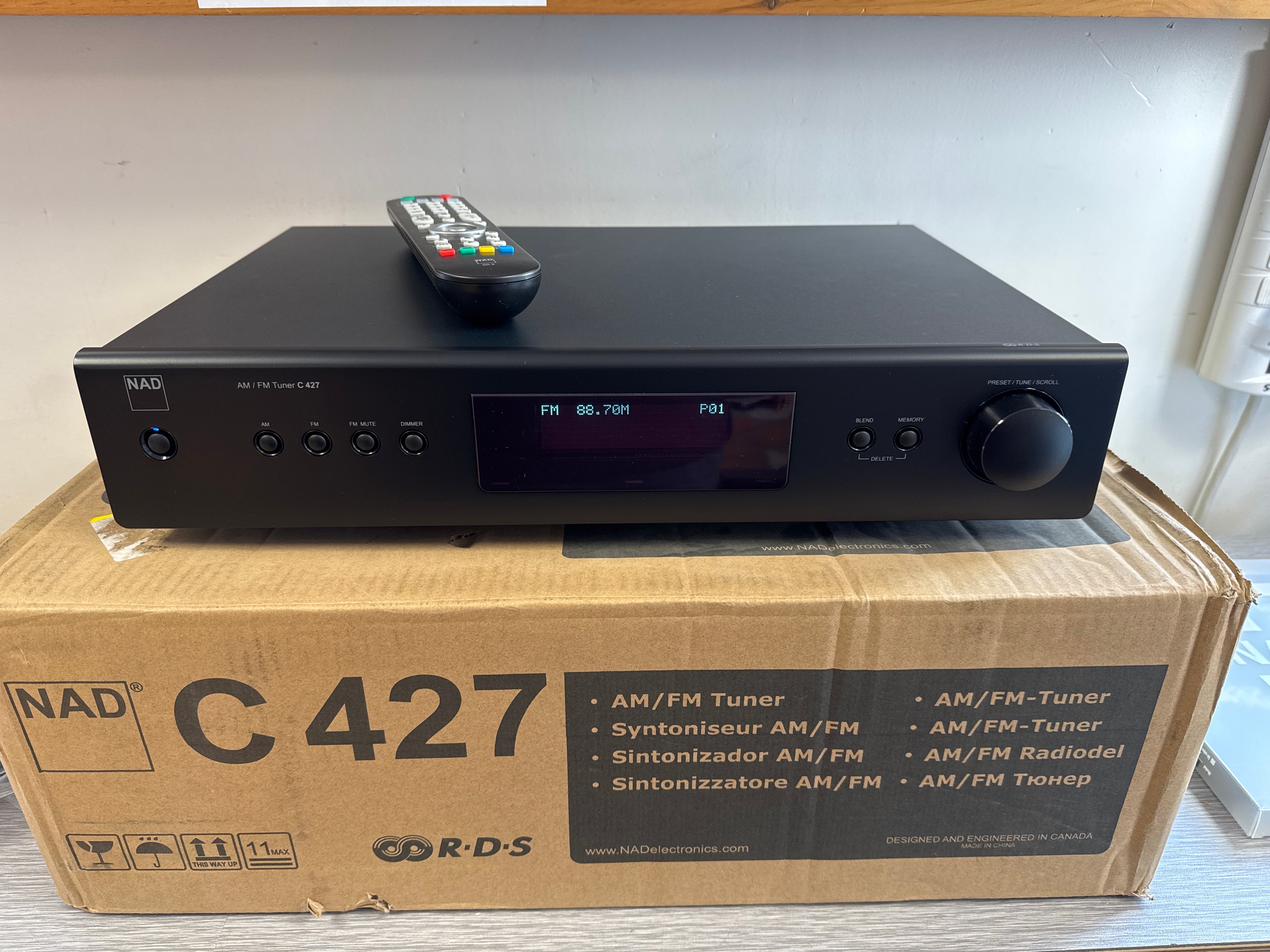 NAD C427 Stereo Tuner * Box * Manual * Remote – The Turntable Store