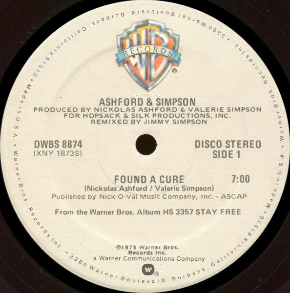 Buy Ashford & Simpson : Found A Cure (12", Mon) Online for a great ...