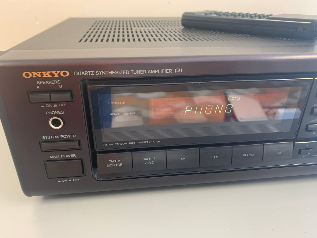 Onkyo TX-930 Amplifier * Remote – The Turntable Store