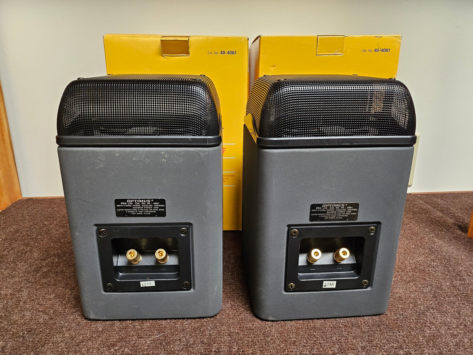 Optimus PRO-LX5 Bookshelf Speakers * Box – The Turntable Store