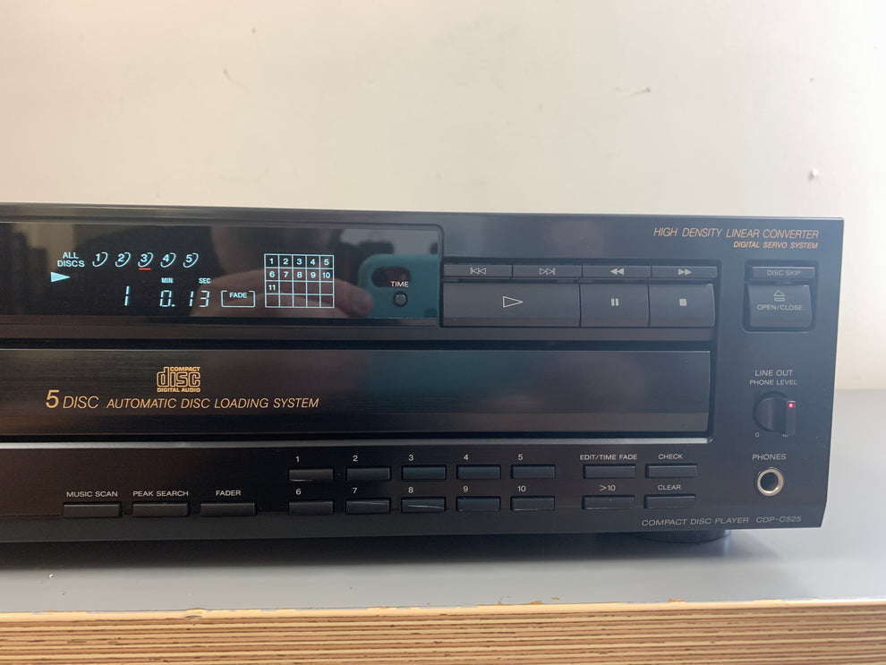 Sony CDP-C525 CD Changer – The Turntable Store