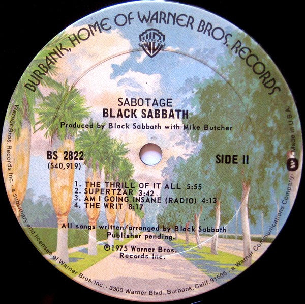 Buy Black Sabbath : Sabotage (LP, Album) Online for a great price – The ...