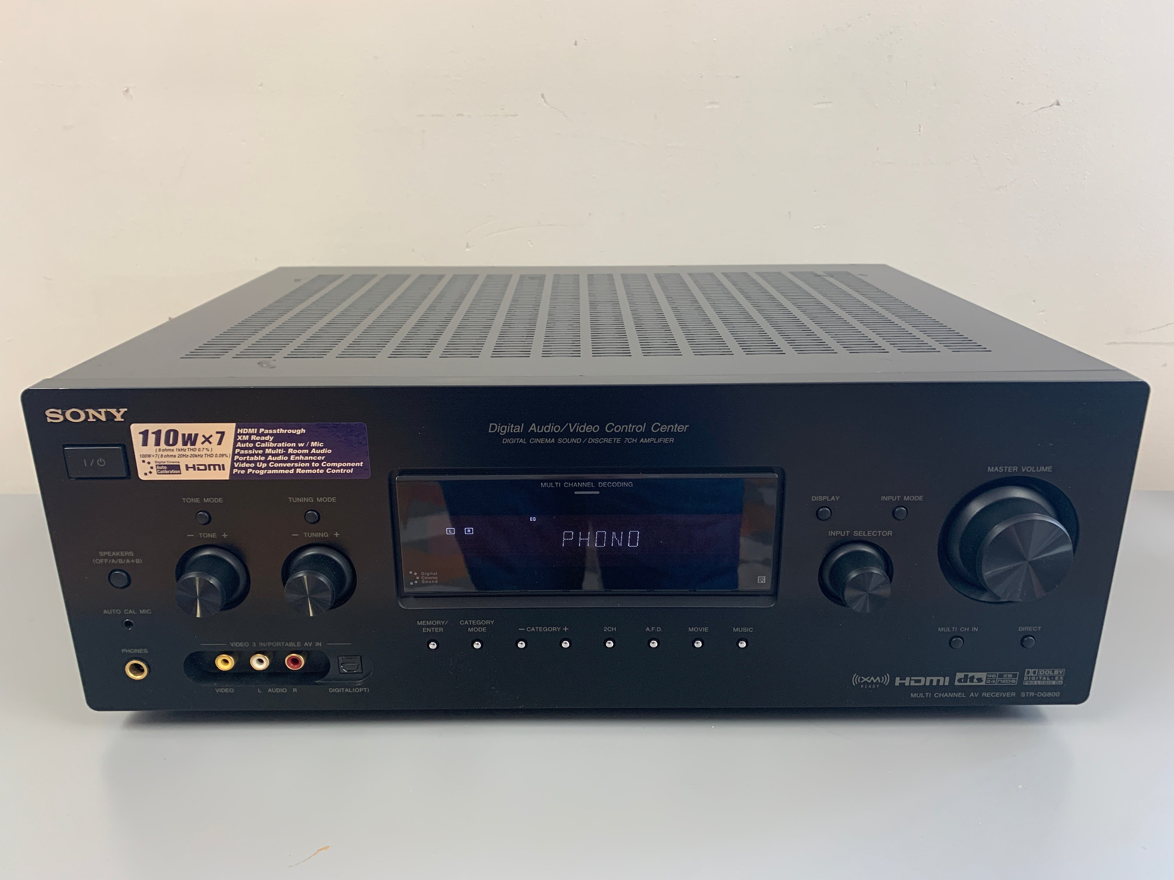 Sony STR-DG800 Receiver * 2006 – The Turntable Store
