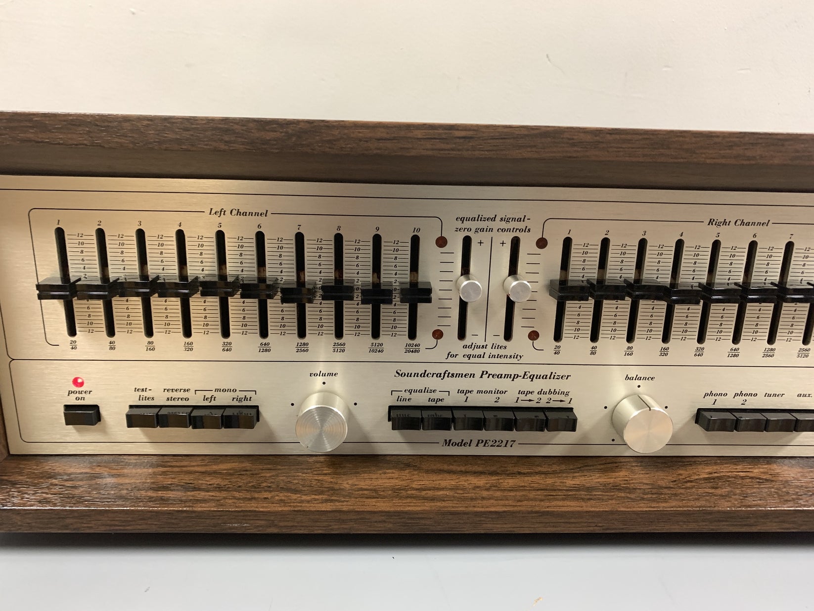 Soundcraftsmen Preamp-Equalizer Model PE2217 – The Turntable Store