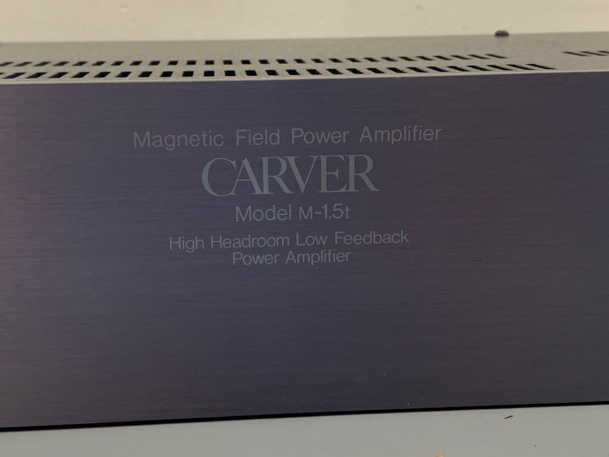 Carver Model M-1.5T Magnetic Field Power Amp – The Turntable Store
