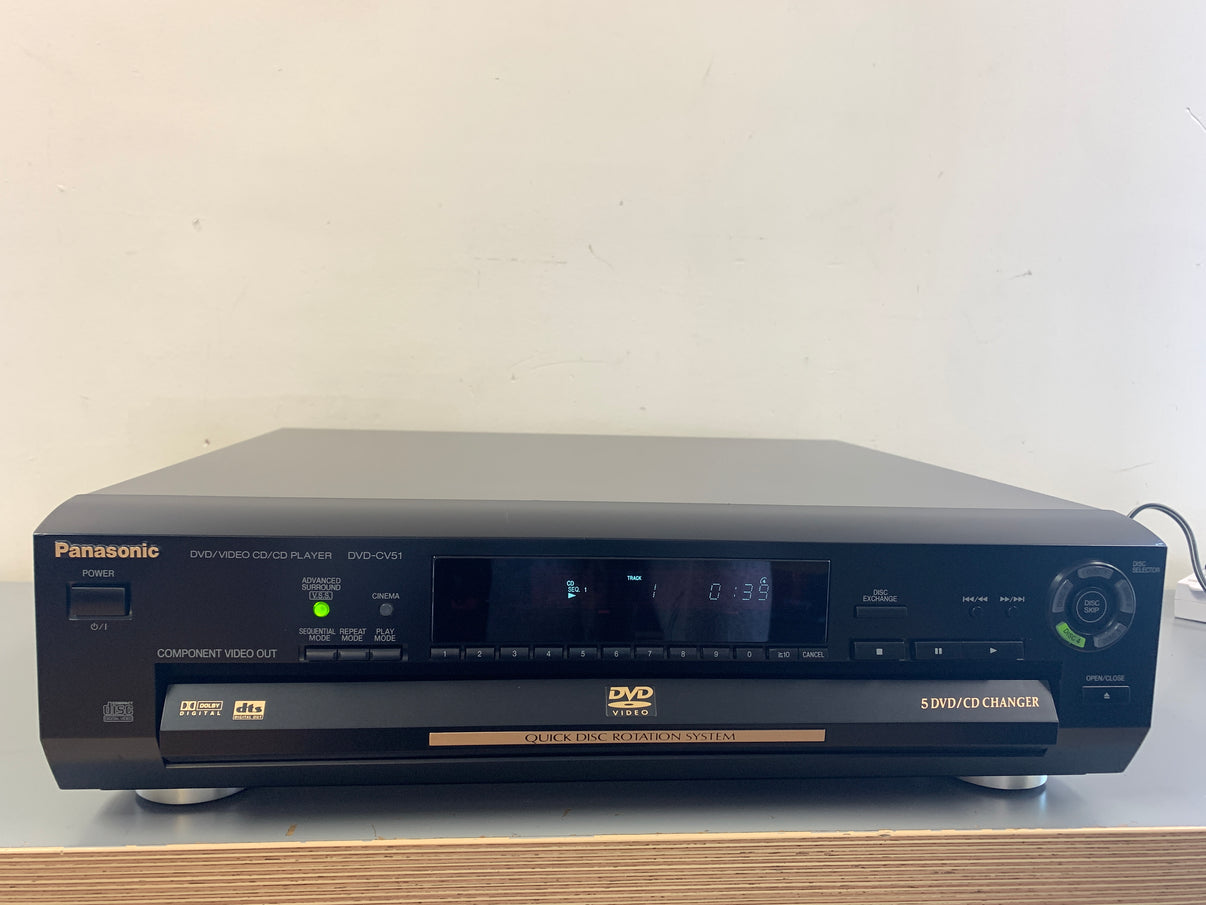 Panasonic DVD-C51 CD/DVD Carousel 5 Discs – The Turntable Store