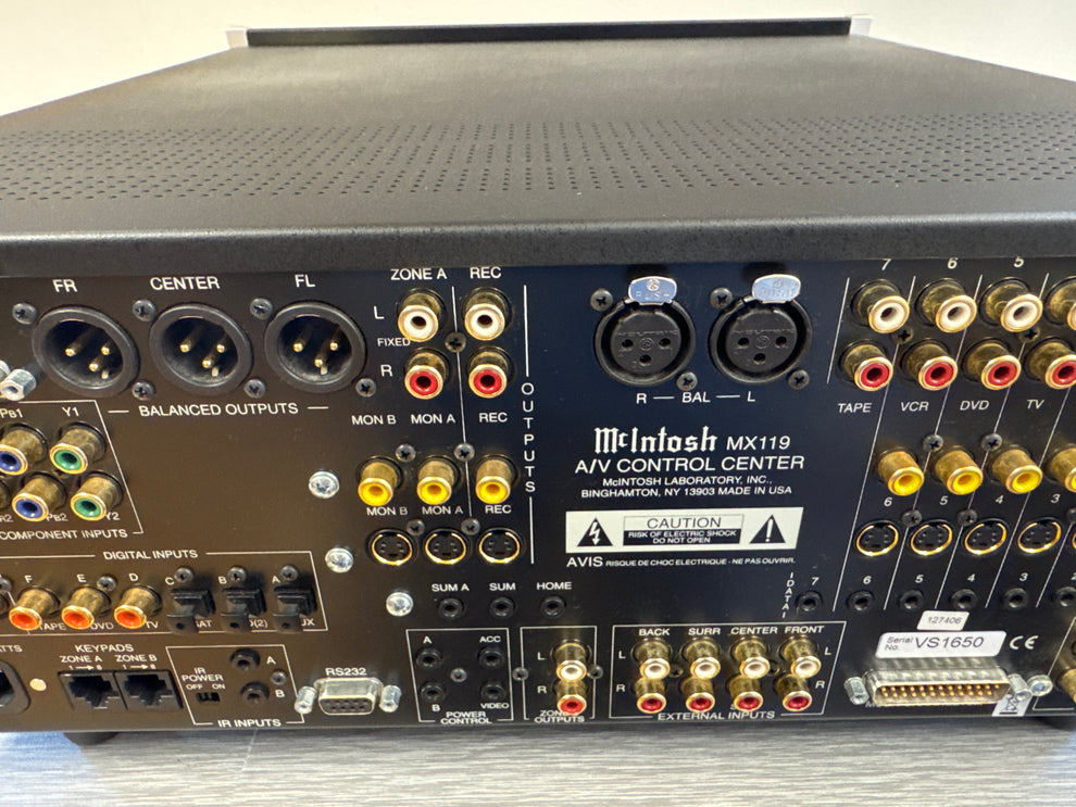 McIntosh MX-119 Stereo Preamplifier * Remote * Manual * Box * TM-1 Tun ...