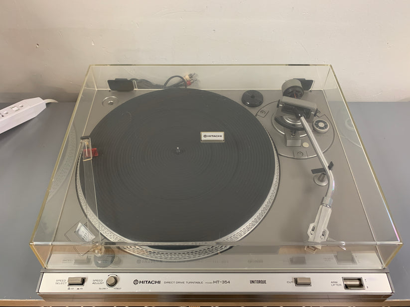 Hitachi HT-354 Turntable with Record Cleaning Tool – The Turntable Store