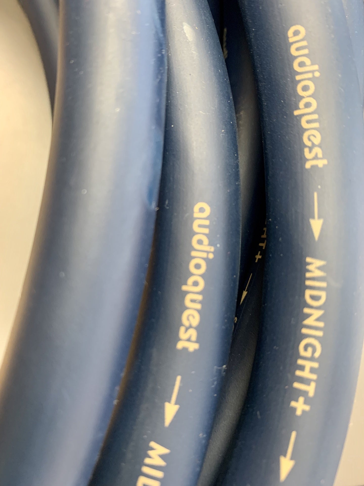 Audioquest Midnight+ Solic FPC Copper * Hyperlitz * 20ft ea * Pair Bi ...