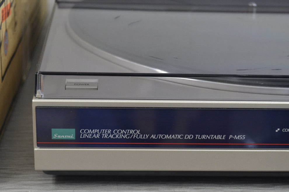 Sansui P-M55 Linear Tracking Turntable - Box – The Turntable Store