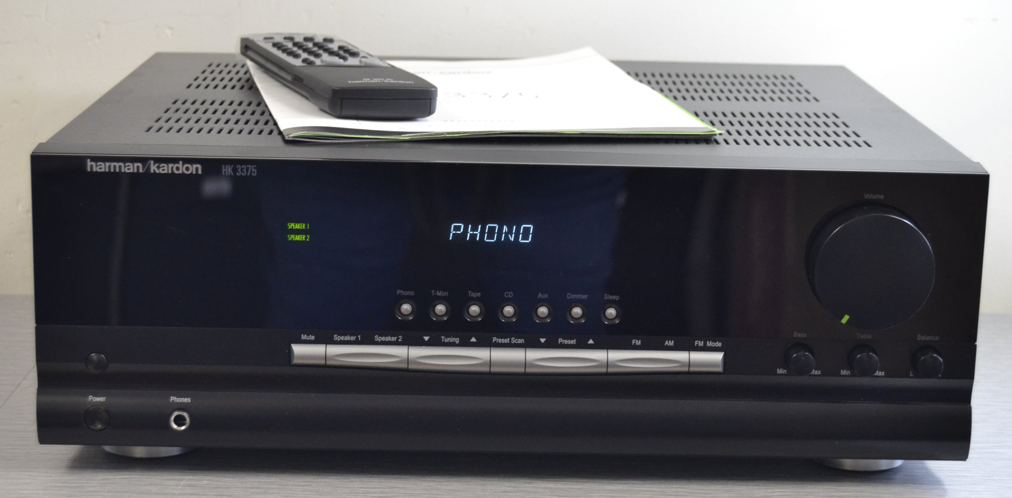 Harman Kardon HK3375 Stereo Receiver * Remote Control * Manual – The ...