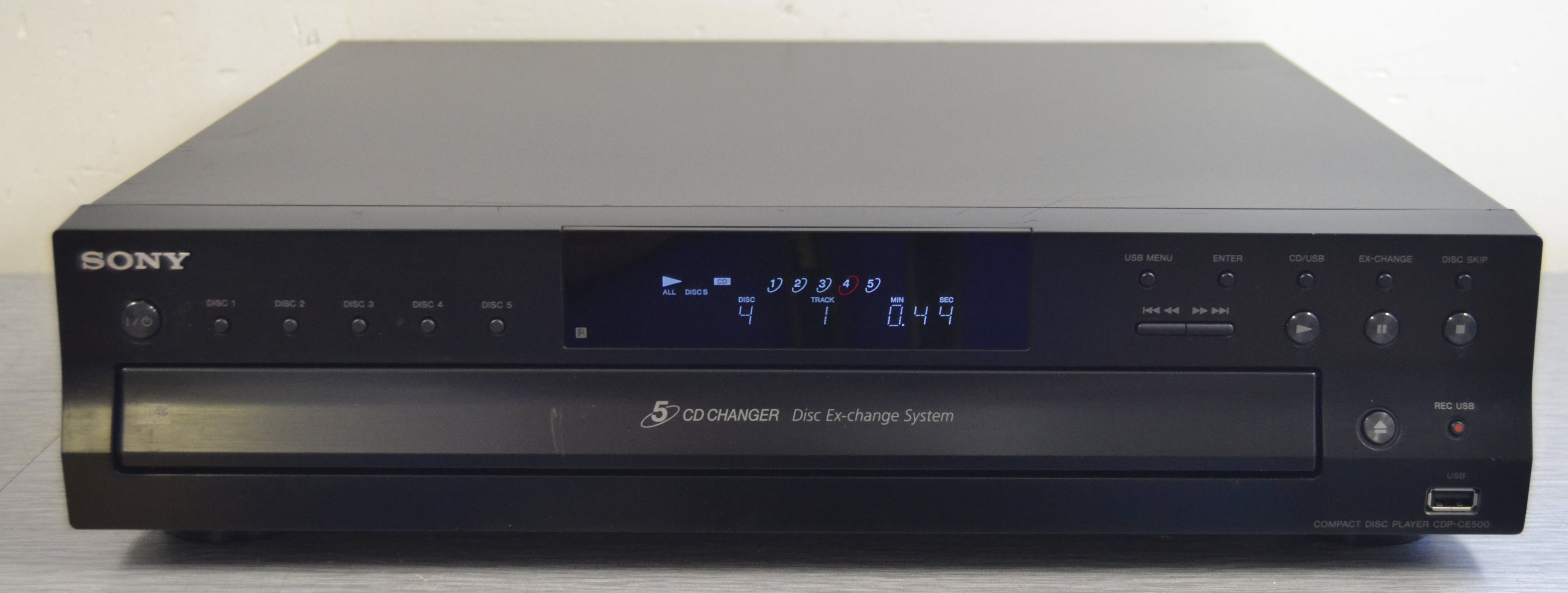 Sony CDP-CE500 CD Carousel 5 Discs / USB Recorder – The Turntable Store