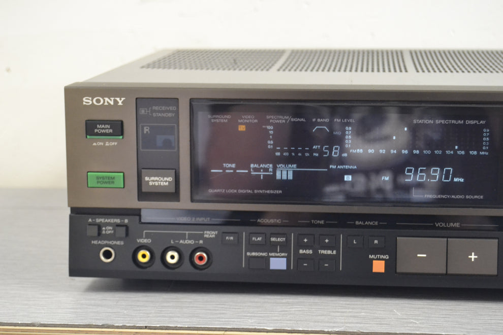 Sony STR-AV880 Stereo Receiver * 110W RMS * 1986 – The Turntable Store