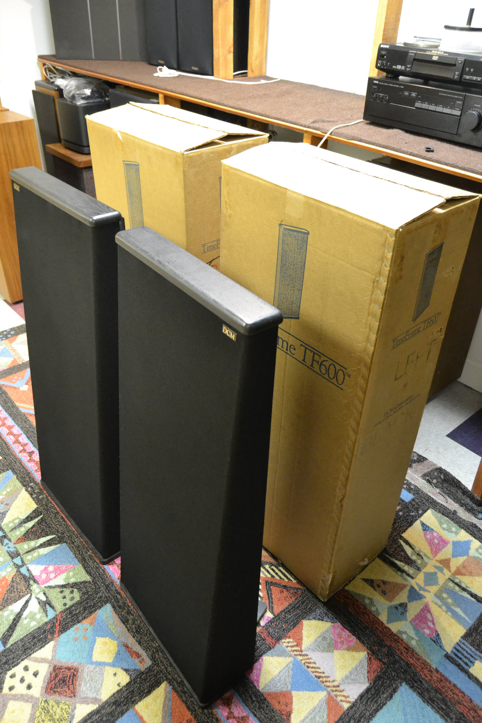 DCM TF600 TimeFrame Speakers * Boxes * New Foams 2025 – The Turntable Store