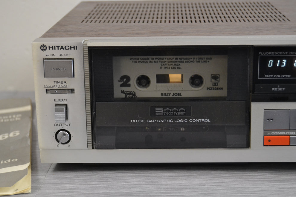 Hitachi D-E66 Single Cassette Deck * 3 Heads * New Belts * Manual – The ...