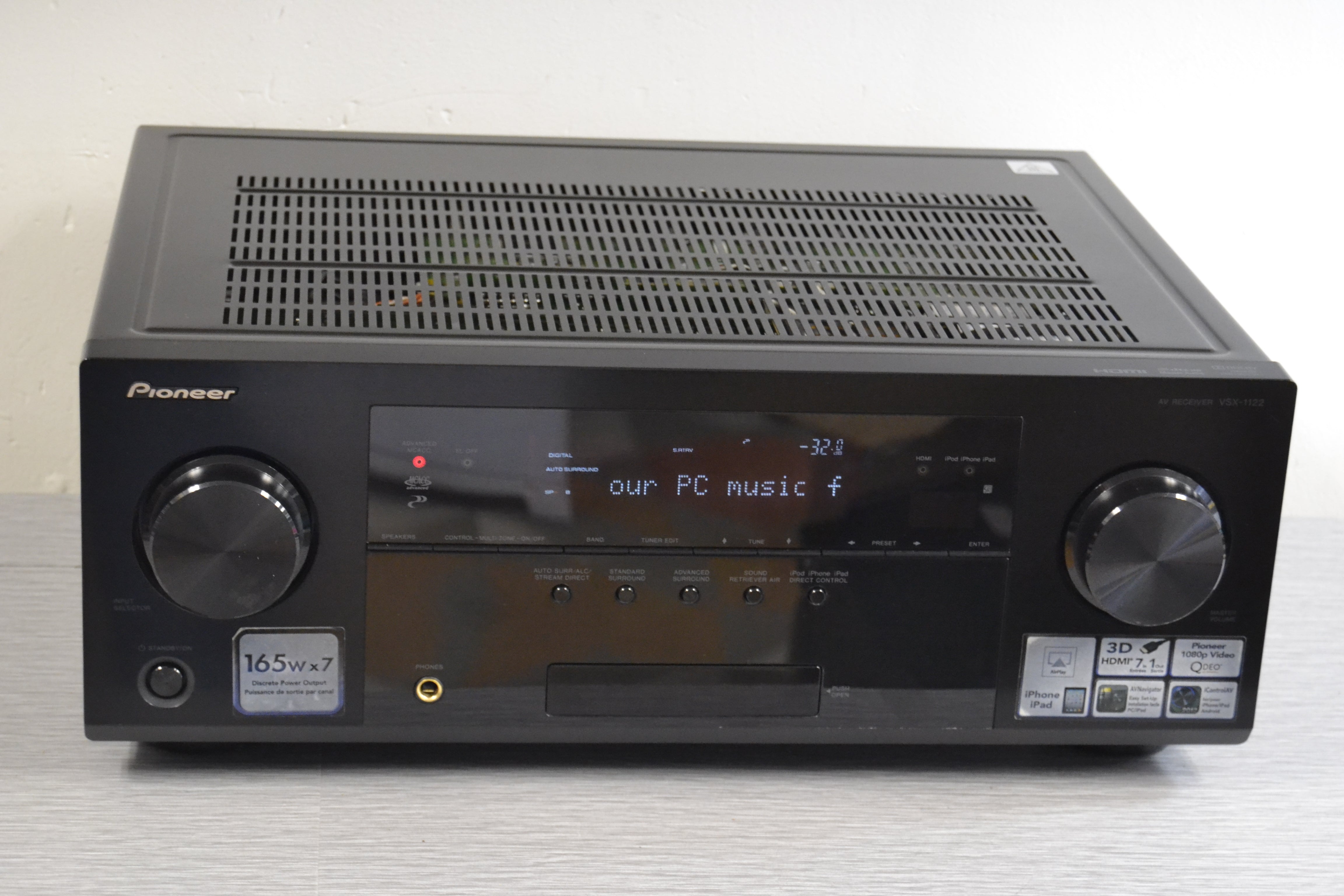 Pioneer VSX-1122K Stereo AV Receiver * 7.1 * 90W RMS – The Turntable Store