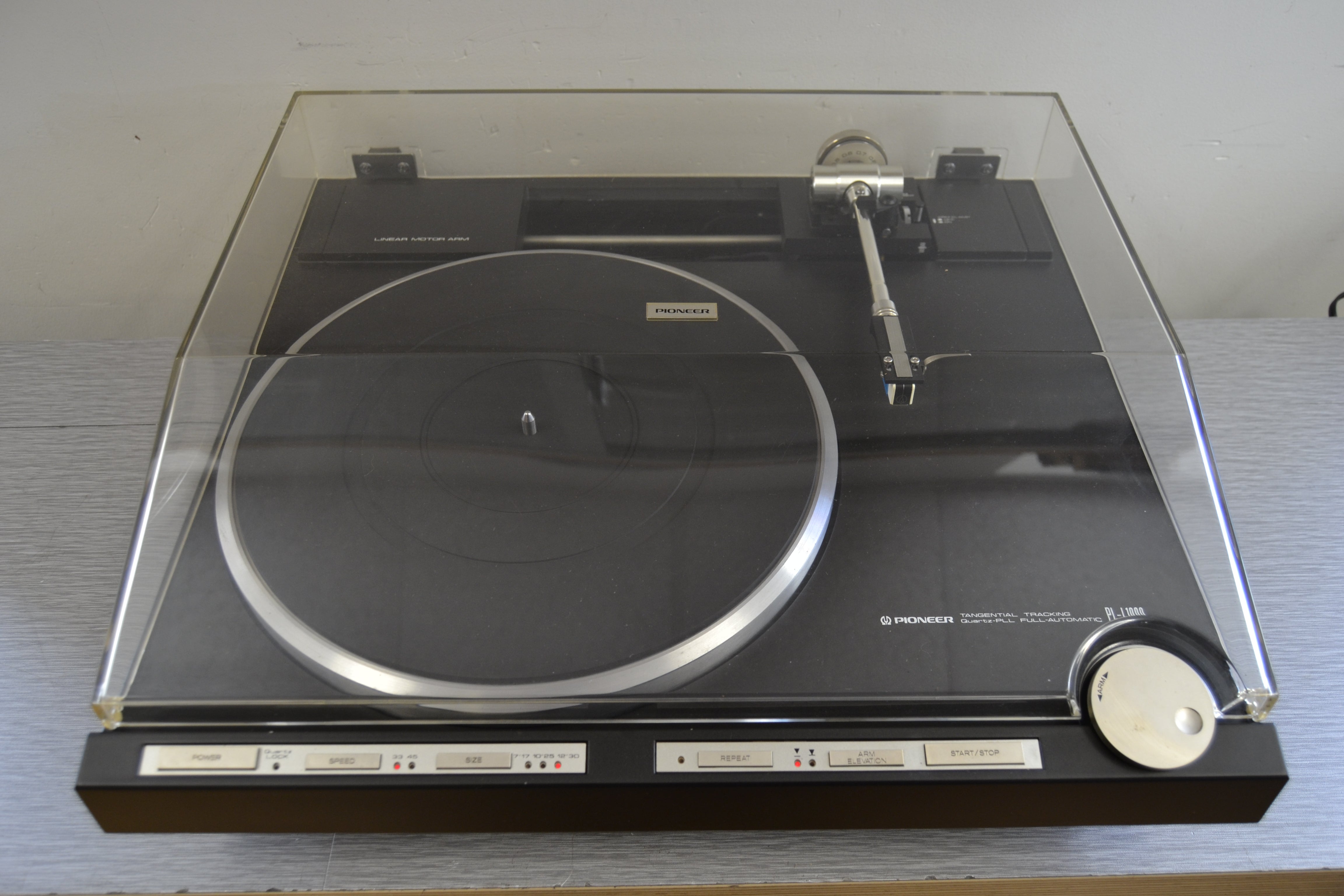 Pioneer PL-1000 Linear Tracking Turntable - Audio Technica AT90 - Orig ...