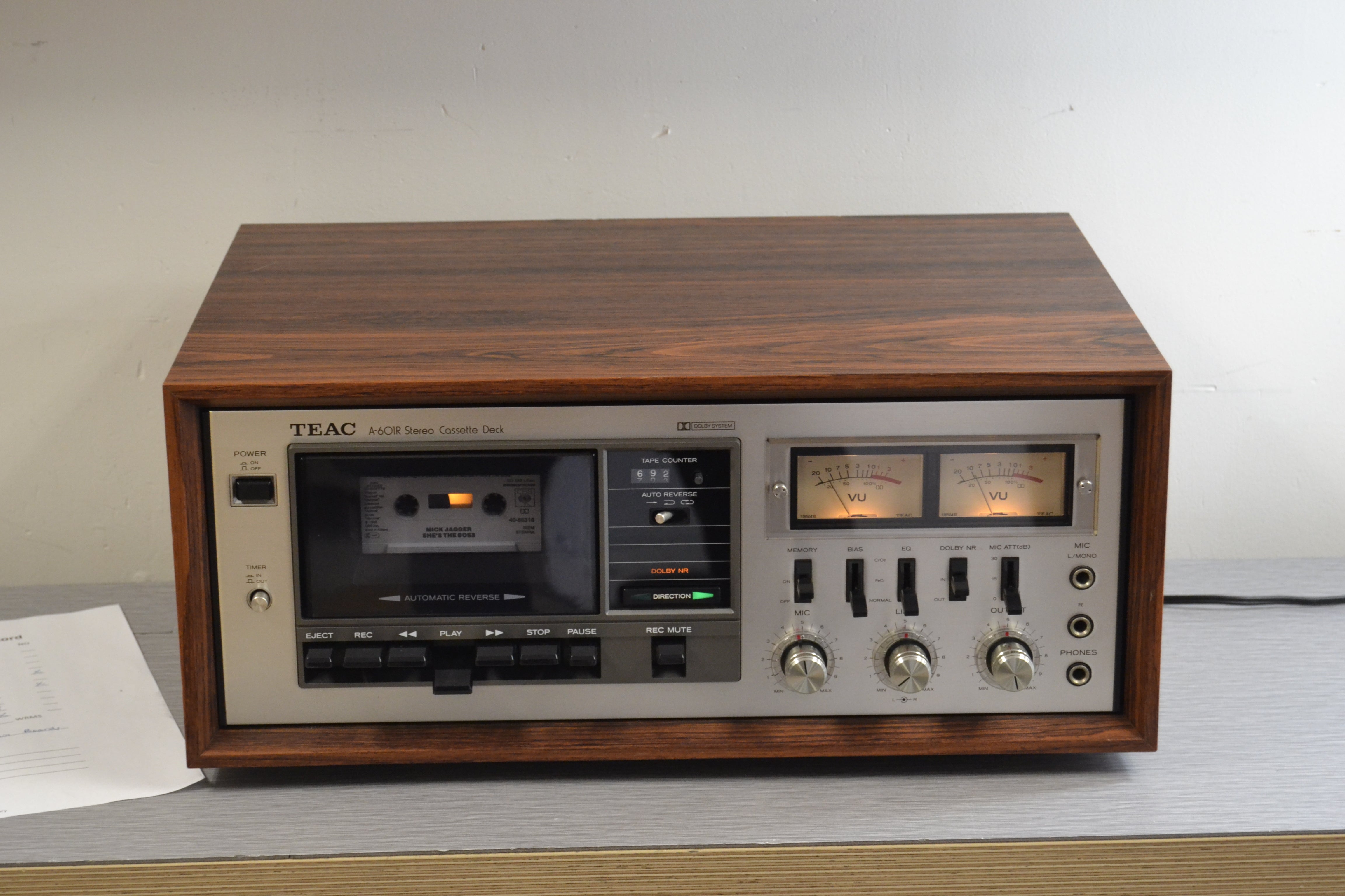 Teac A-601R Single Cassette Deck = Fully Serviced – The Turntable Store