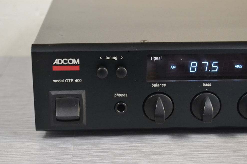 Adcom GTP-400 Preamplifier Tuner – The Turntable Store