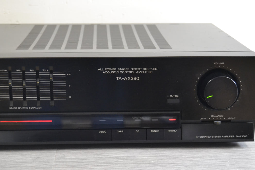 Sony TA-AX380 Integrated Amplifier * 125W RMS * 1988 – The Turntable Store