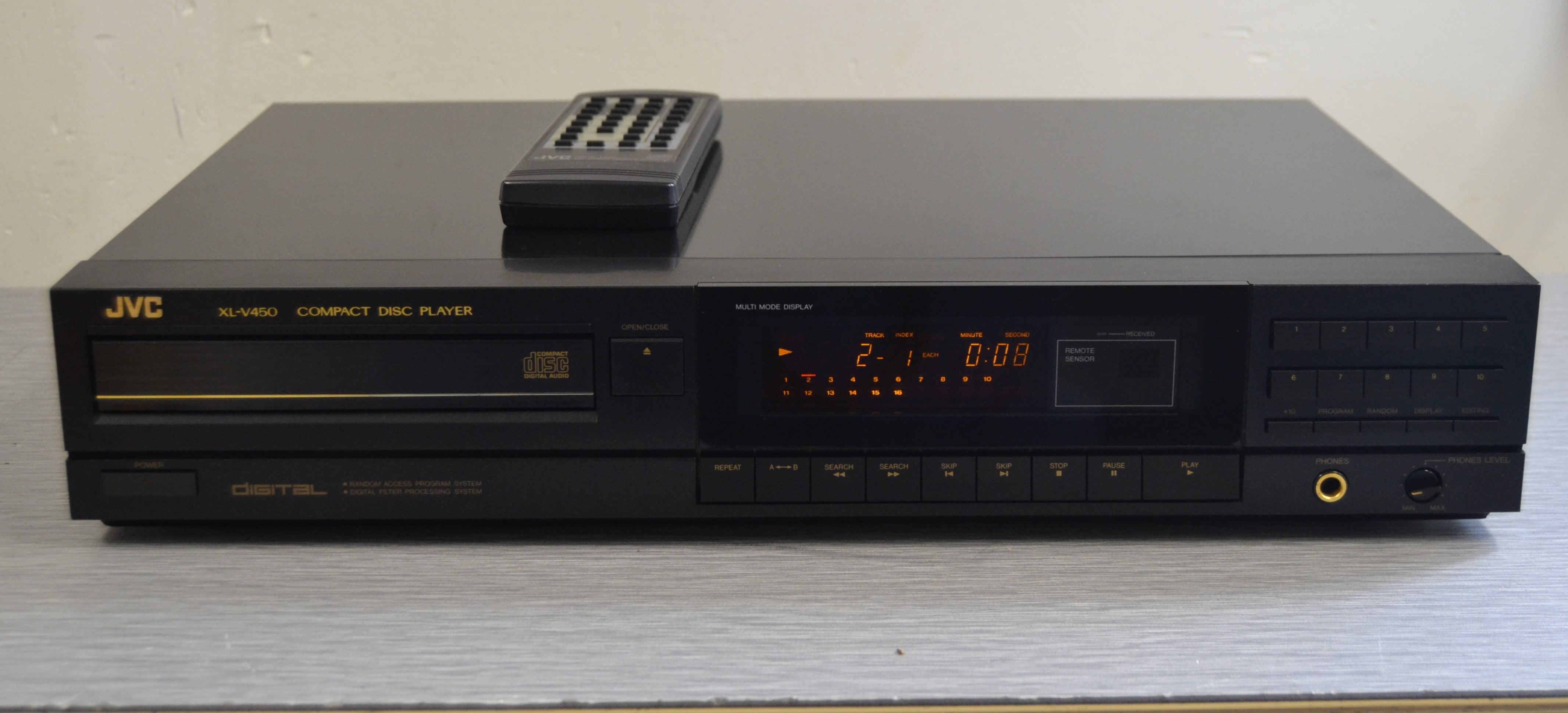 JVC XL-V450 Single Cd Player * Remote Control – The Turntable Store