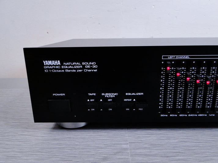 Yamaha GE-30 Stereo Graphic Equalizer – The Turntable Store