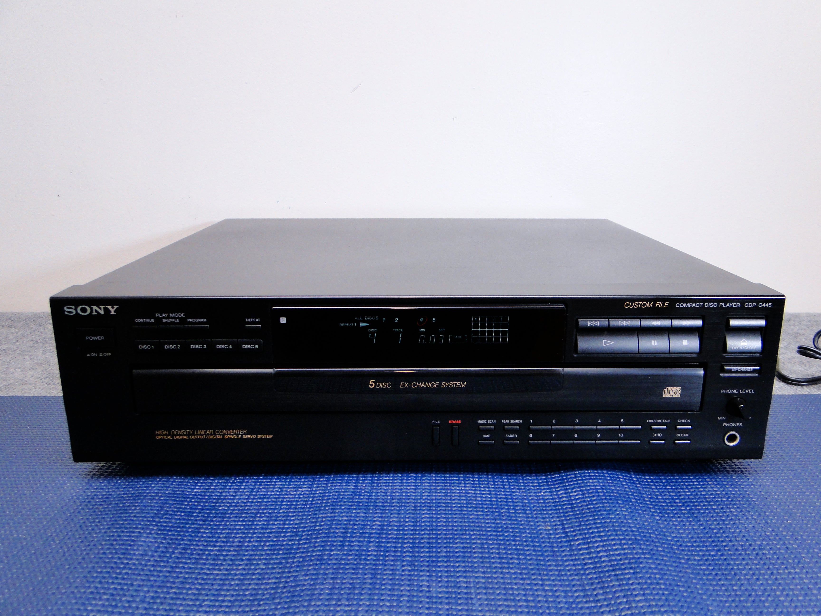 Sony CDP-C455 Cd Carousel - 5 Discs – The Turntable Store