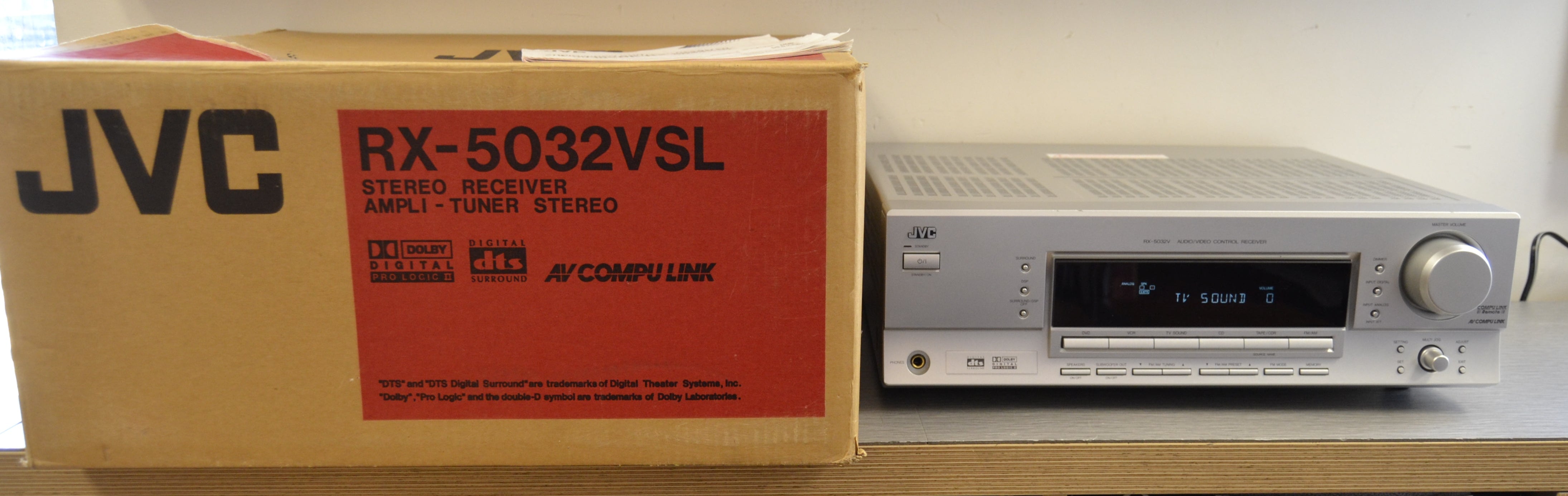 JVC RX-5032VSL Stereo Receiver * 100W RMS * Box – The Turntable Store