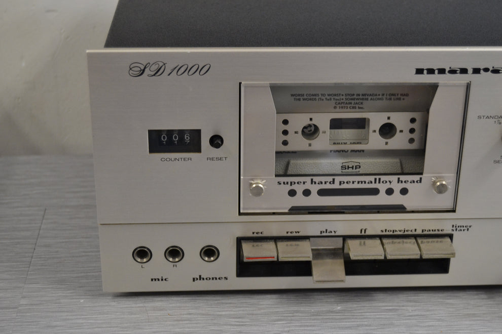 Marantz SD1000 Single Cassette Deck - Dual Speed - New Belts – The ...