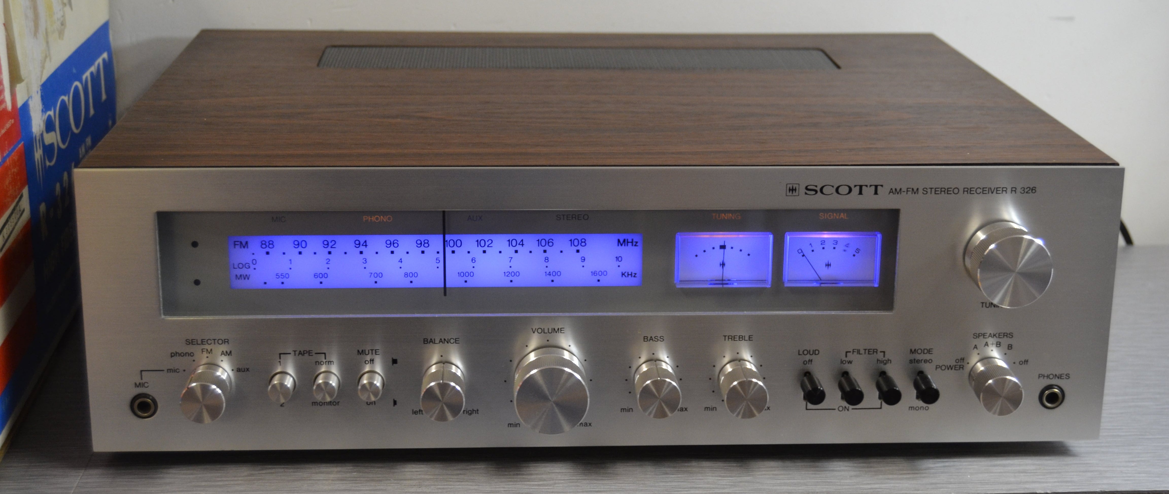 HH Scott R-326 Stereo Receiver * 30W RMS * 1976 * Box * Manual – The ...