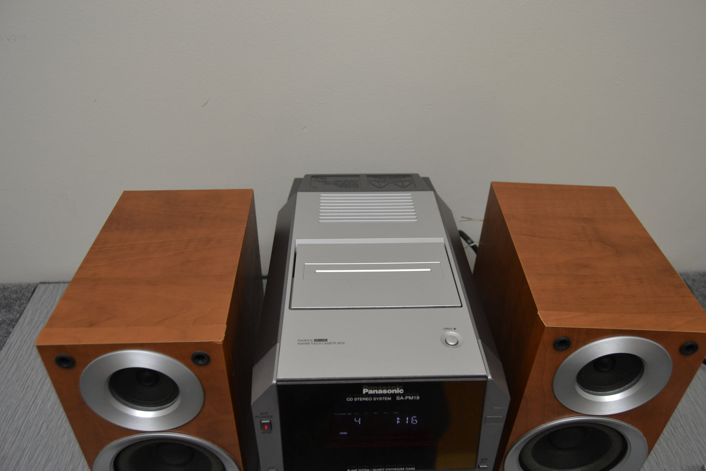 Panasonic SA-PM19 Mini Stereo System * Cd, Cassette, Radio & Speakers ...