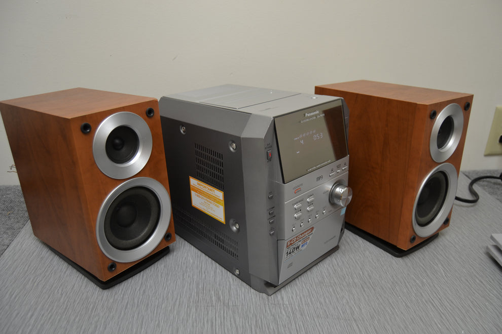 Panasonic SA-PM19 Mini Stereo System * Cd, Cassette, Radio & Speakers ...