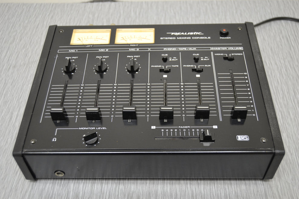 Realistic Stereo Mixing Console 32-1200A Analog Mixer – The Turntable Store