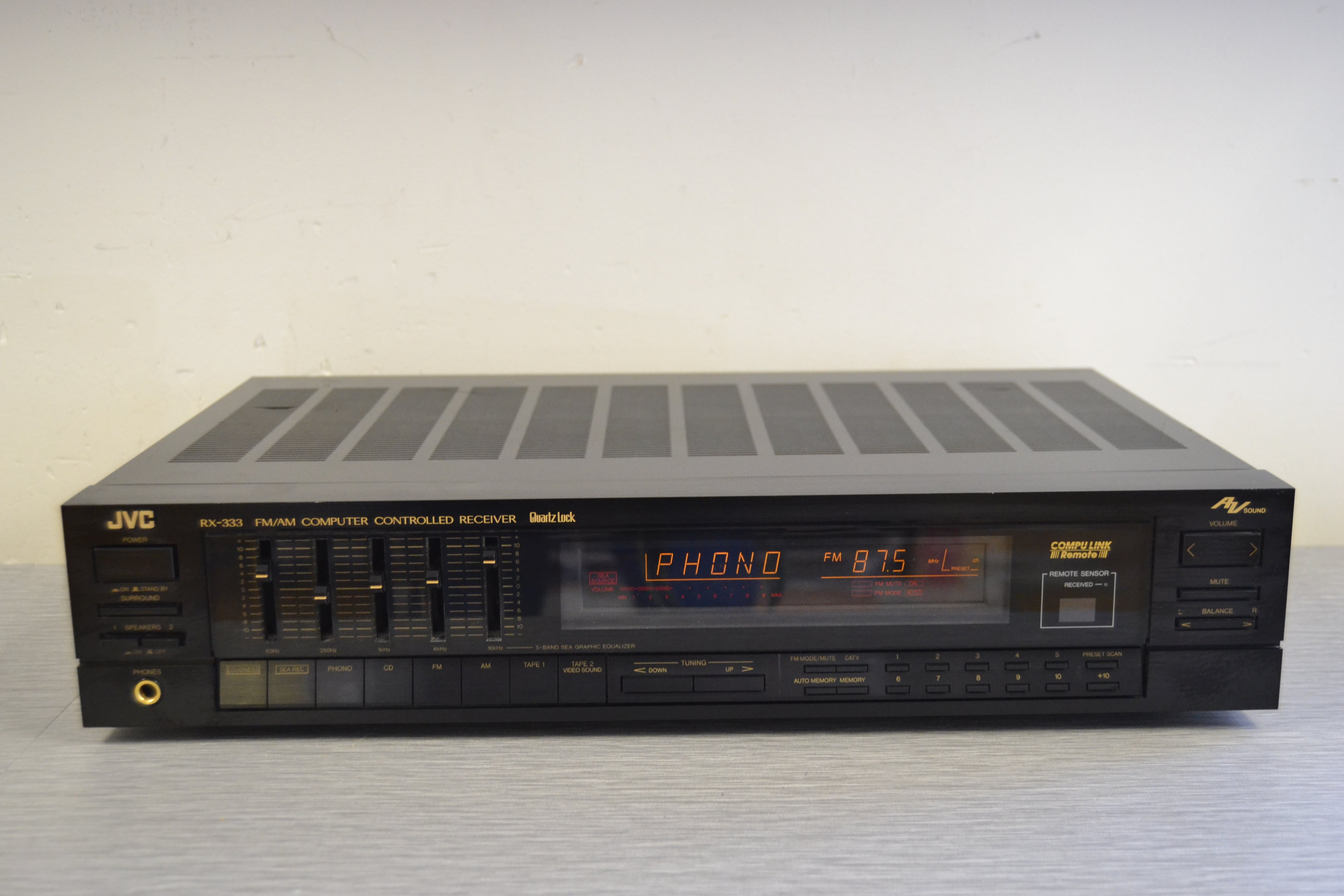 JVC RX-333 Stereo Receiver - 1989 – The Turntable Store