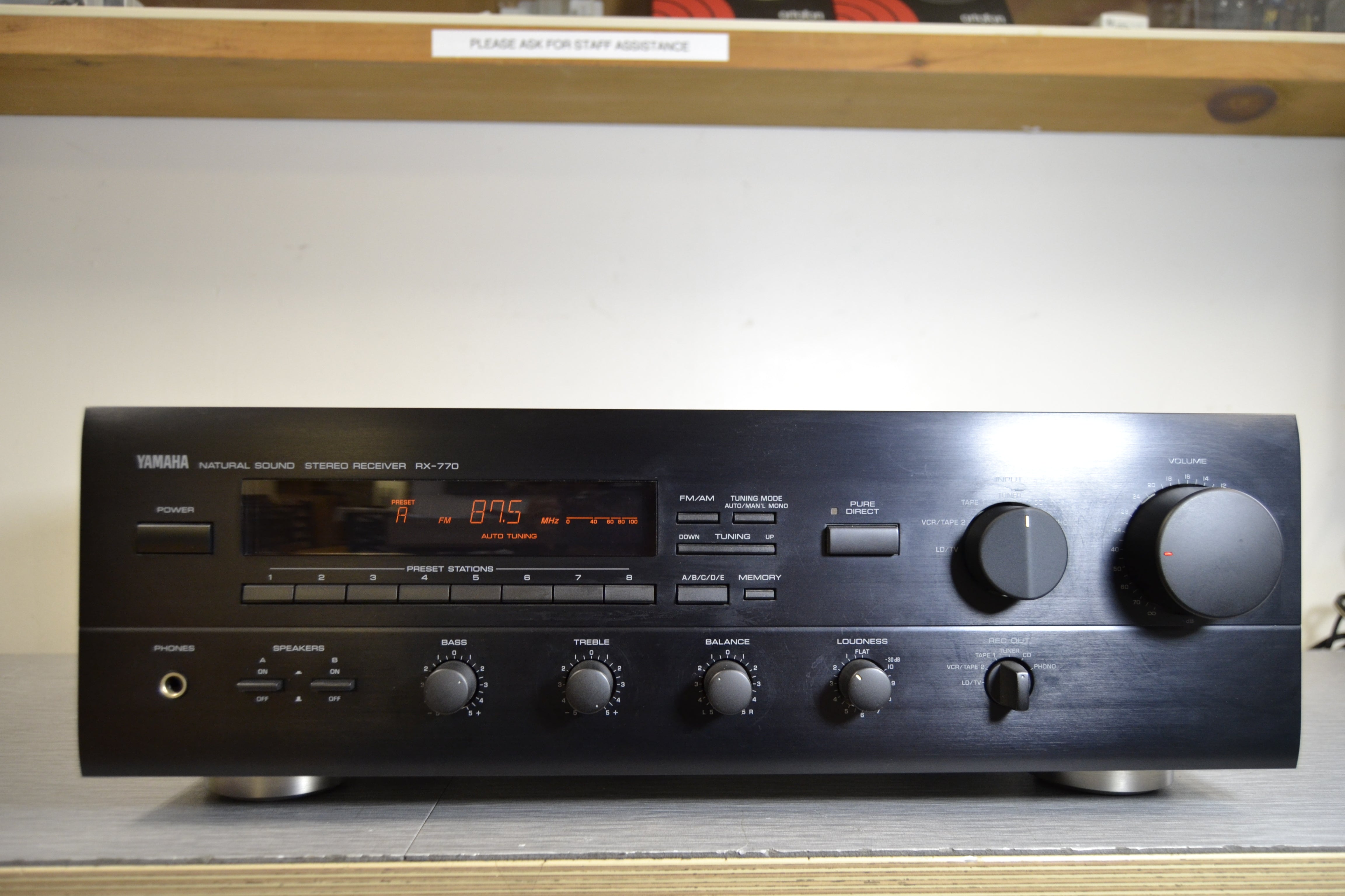 Yamaha RX-770 Stereo Receiver * 85W RMS * 1993 – The Turntable Store