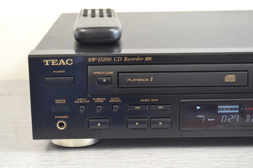Teac RW-D200 CD Recorder & Player * Remote Control – The Turntable Store
