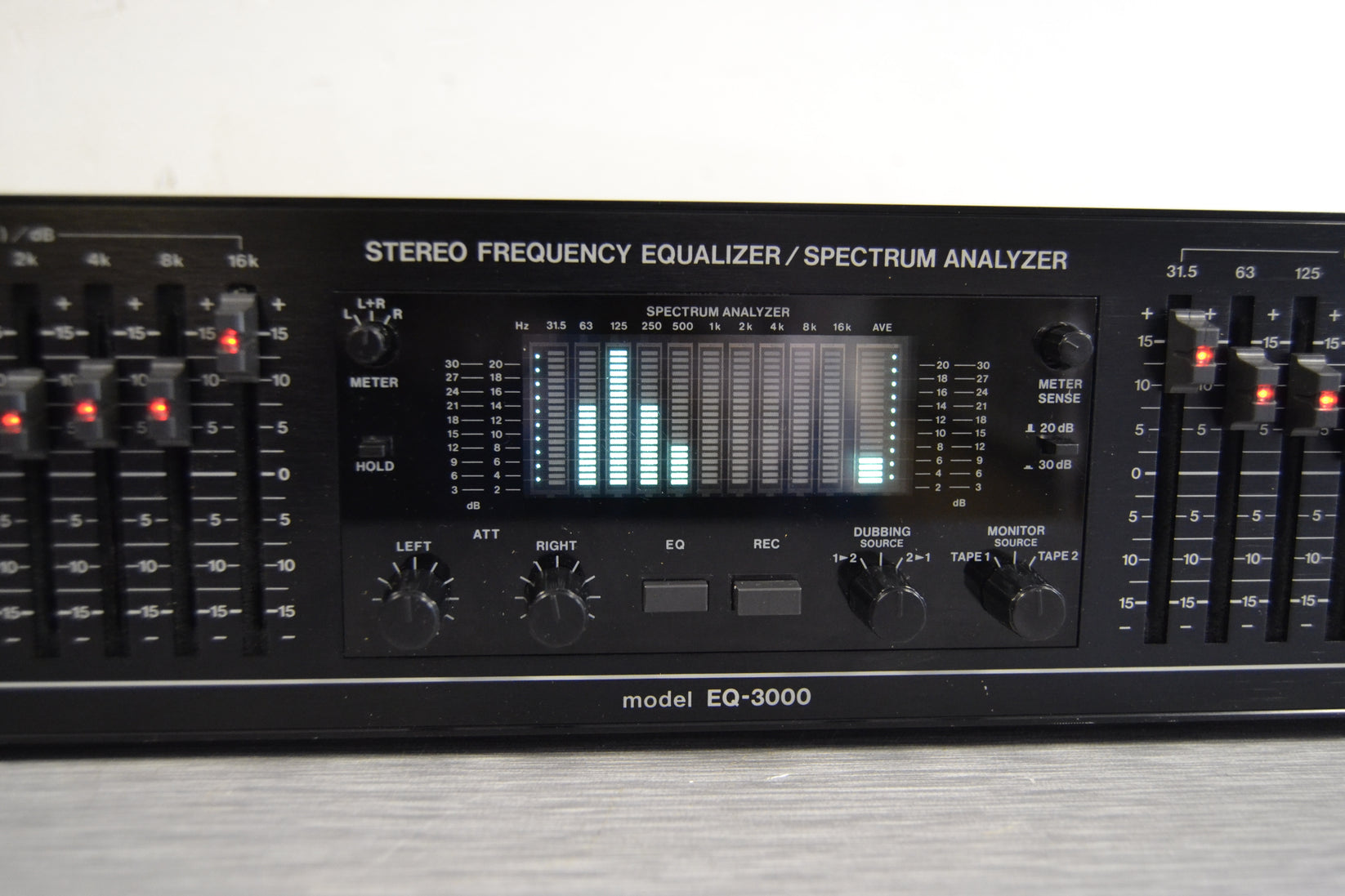 BSR EQ-3000 Graphic Equalizer with Spectrum Analyzer and Pink Noise ...