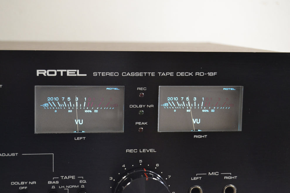 Rotel RD-18F Single Cassette Deck - Fully Serviced - New Belts – The Turntable Store