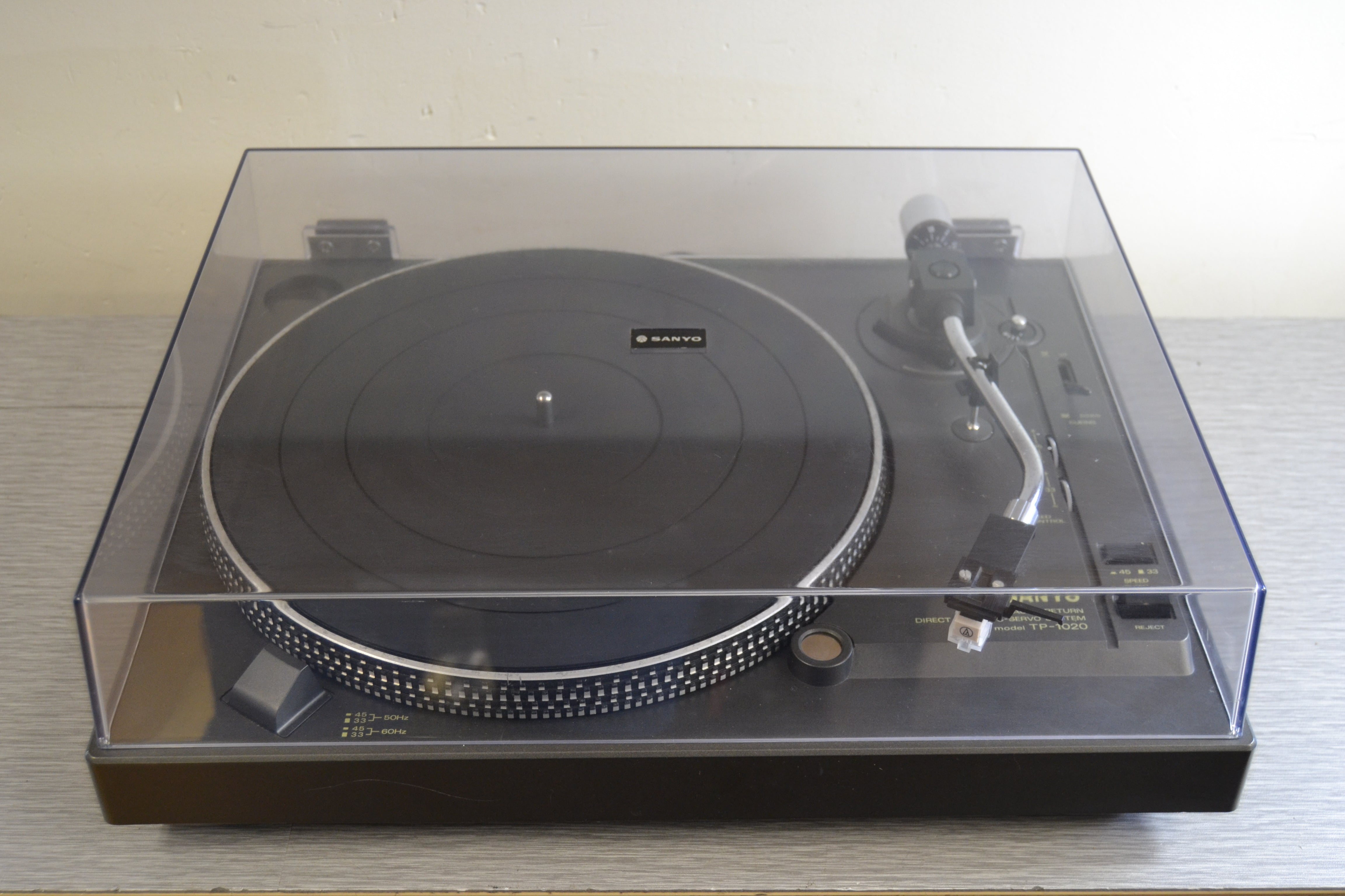 Sanyo TP-1020 Direct Drive Turntable * NEW Audio Technica AT3600 Cartr ...