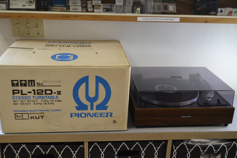 Pioneer PL-12D II Turntable * Box * New Audio Technica AT3600 Cartridg ...