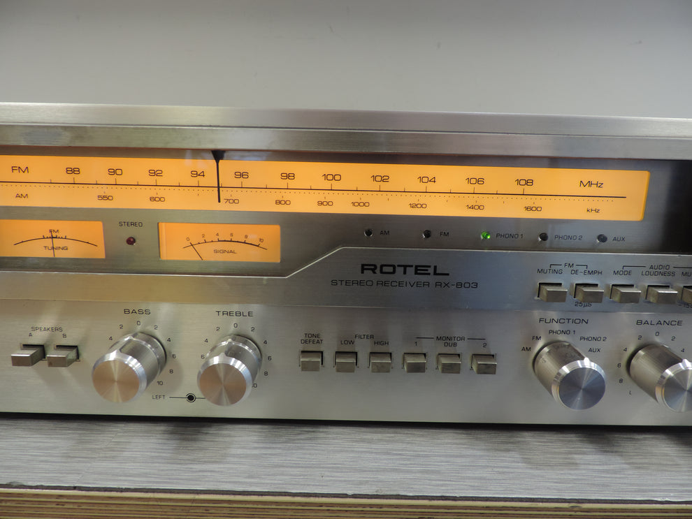 Rotel RX-803 Stereo Receiver * 70W RMS * 1973 – The Turntable Store