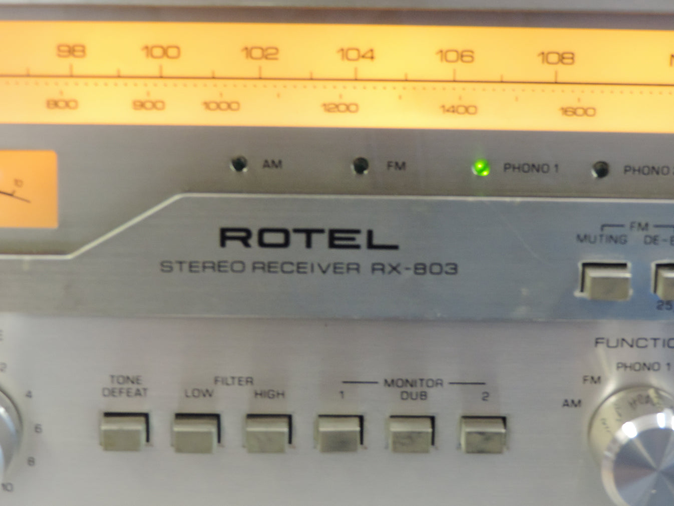 Rotel RX-803 Stereo Receiver * 70W RMS * 1973 – The Turntable Store