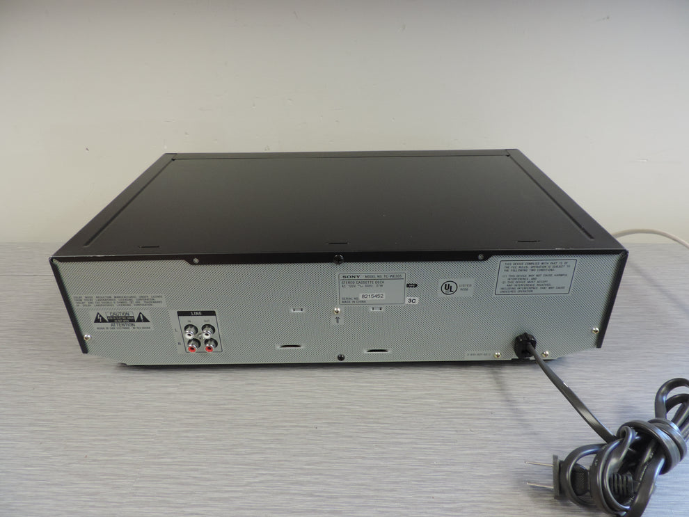 Sony TC-WE305 Double Cassette Deck – The Turntable Store